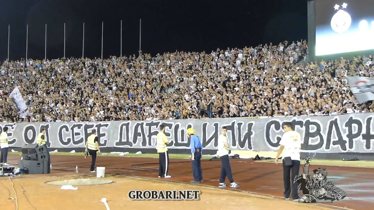 Grobari navijanje | Partizan - PFC Ludogorets Razgrad, 06.08.2013 ...