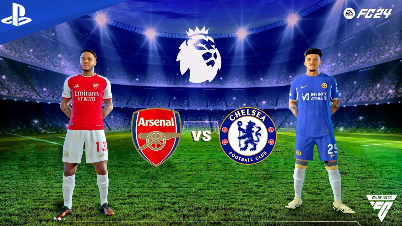 FC 24 - Arsenal vs Chelsea ft. Sterling, Sancho - Premier League 2024 ...
