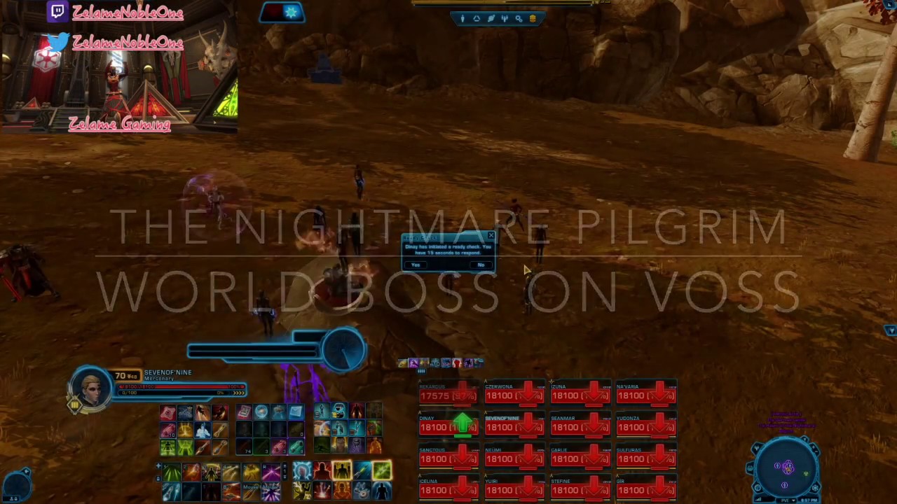 SWTOR: The Nightmare Pilgrim World Boss on Voss - YouTube