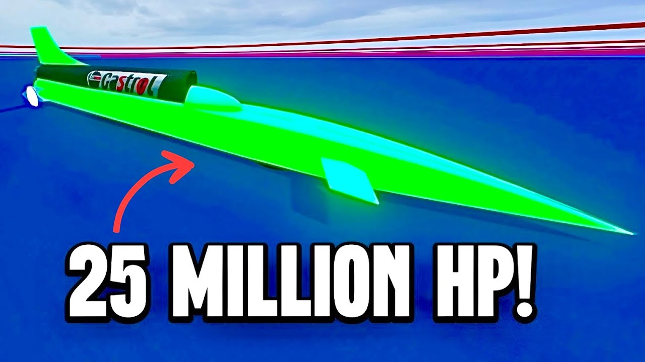 25 Million HP SSC Bloodhound TOP SPEED TEST at Endless Floor - YouTube