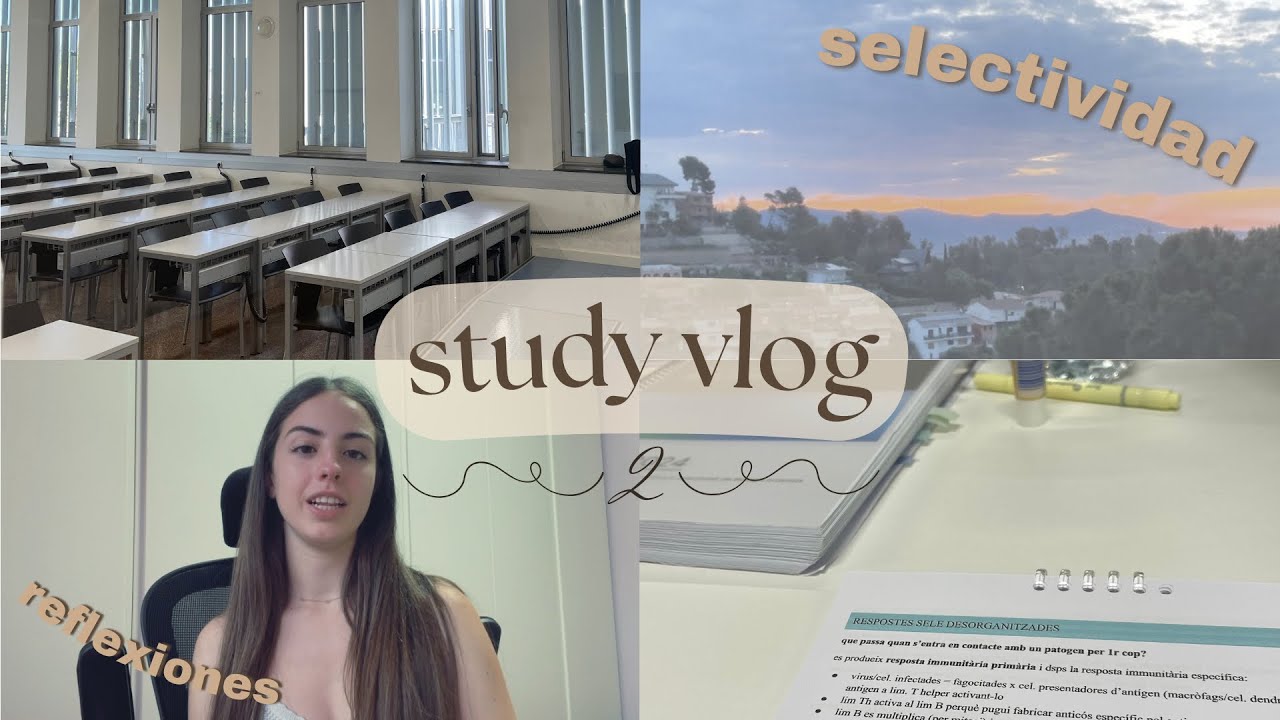 STUDY VLOG 2 // exámenes de selectividad: día a día + reflexiones de cada examen - YouTube