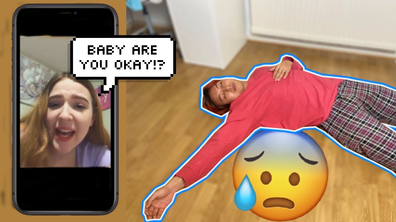 PASSING OUT OVER FACETIME PRANK! *LDR COUPLE* - YouTube