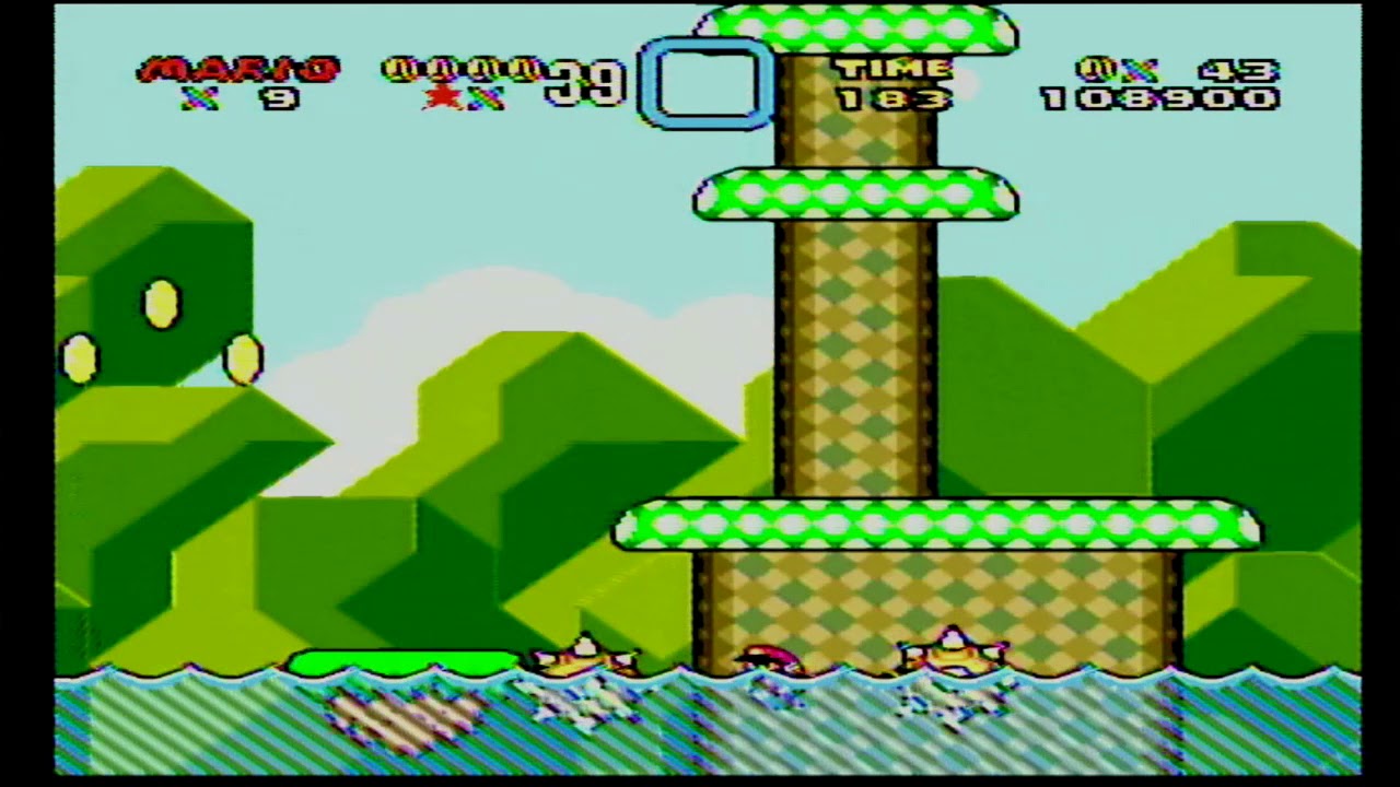 SNES super mario world first castle - YouTube