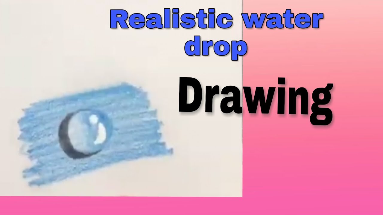 water drop drawing| easy drawing| easy art| art| Drawing by Fiza ...