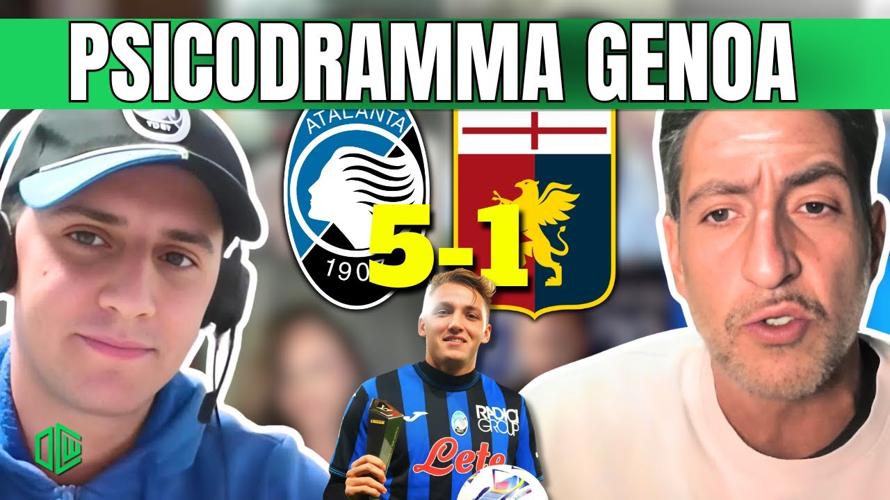ATALANTA - GENOA 5-1| GABRI GABRA LITIGA CON TUTTI! INFURIATI I TIFOSI ...