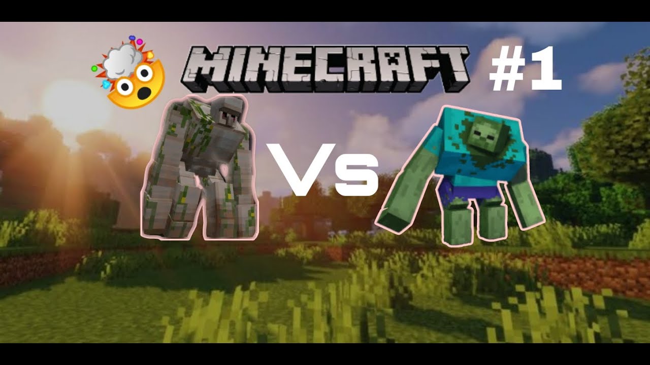 "Minecraft Clash of Titans: Mutant Iron Golem Vs 5 Mutant Zombie"🤯 ...