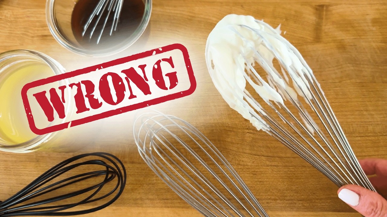 You're Doing It All Wrong - How To Properly Use A Whisk - YouTube