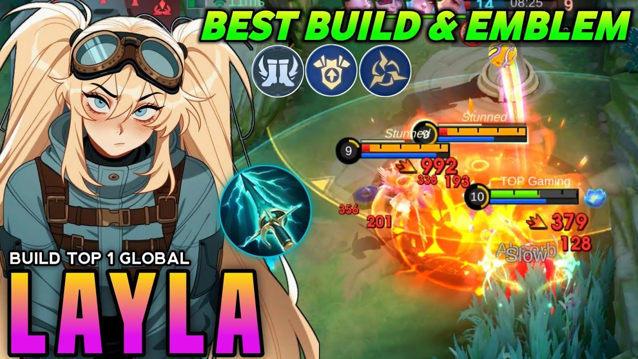 BEST LAYLA BUILD & EMBLEM FOR EASY WIN!! 🤯 BUILD TOP GLOBAL LAYLA 2025 ...