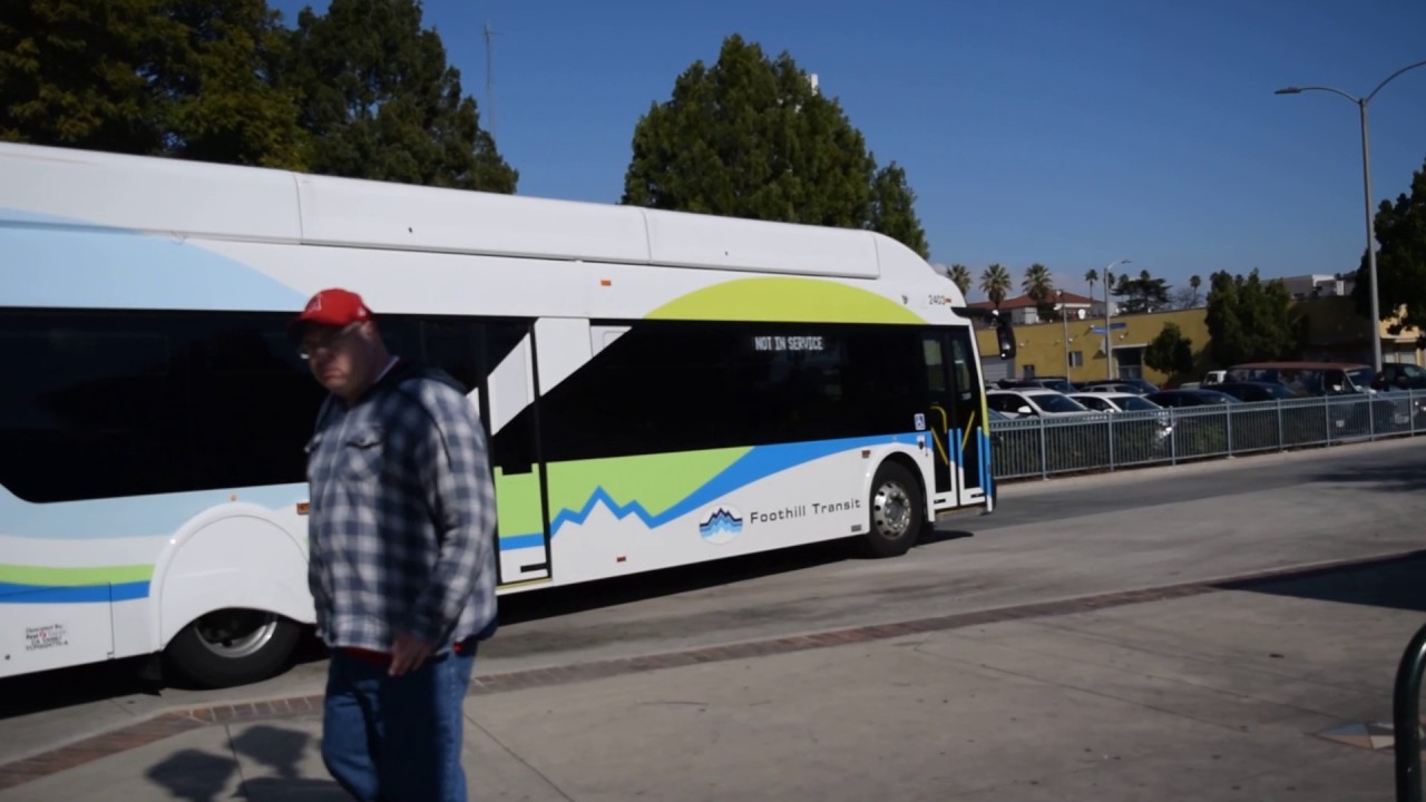 Foothill transit Pomona transit center - YouTube
