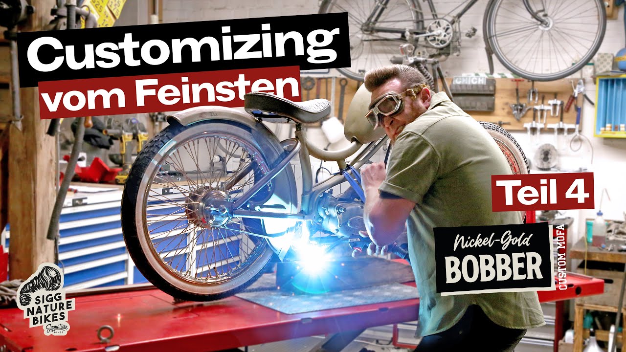 NICKEL GOLD BOBBER | Grandioses Custom Mofa Projekt geht weiter! (Teil ...