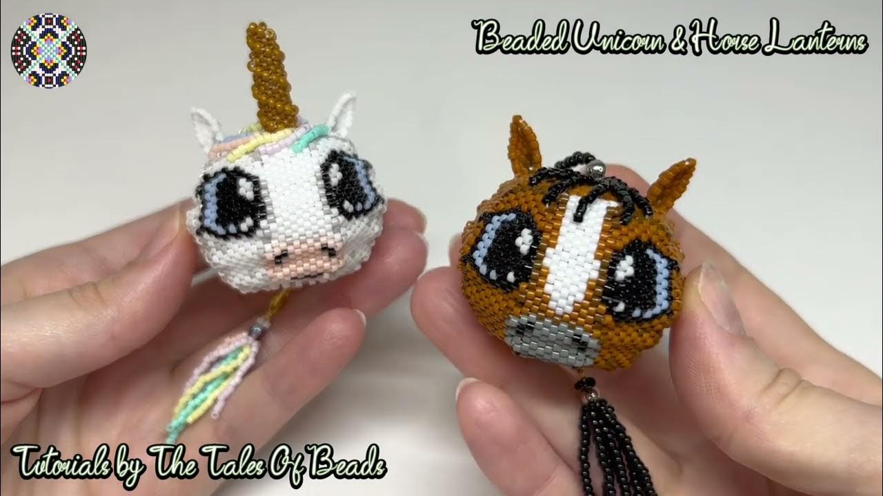 🦄 Beaded Unicorn & Horse Pattern 🐴 Seed Bead Animals Patterns - YouTube