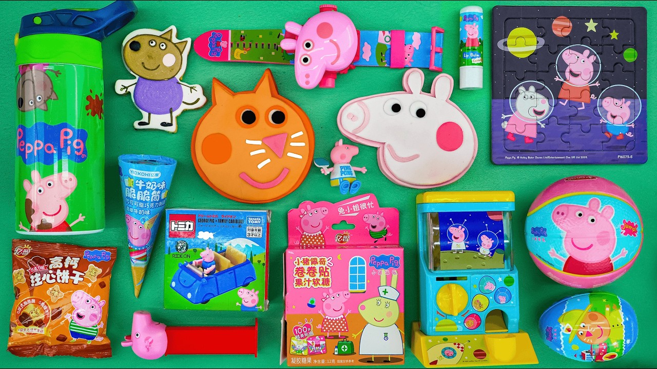 44 Minutes Satisfying with Unboxing Cute Peppa Pig Candy and Toys ...
