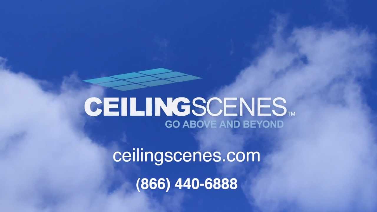Ceiling Scenes Acoustic Tiles - YouTube