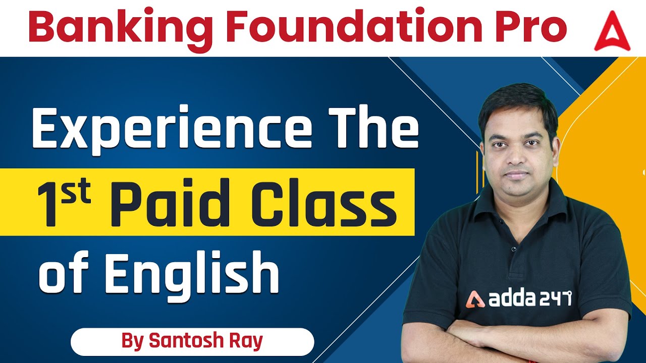 Banking Foundation Pro | Experience The First Paid Class of English By ...