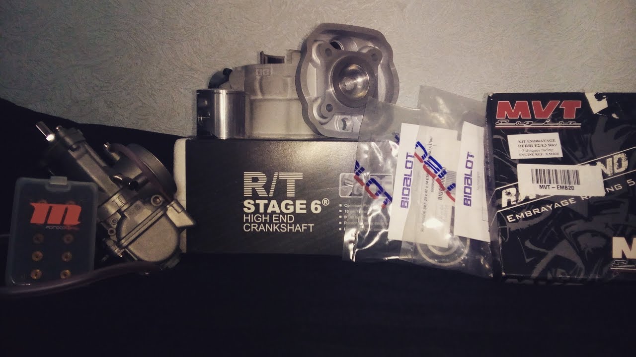 Derbi Senda 77cc Stage6 High-End Engine Build - YouTube