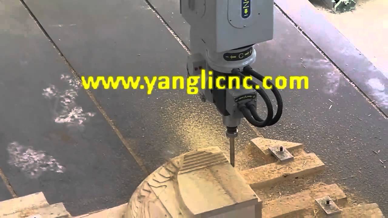 5 axis cnc router for wood mould making - YouTube