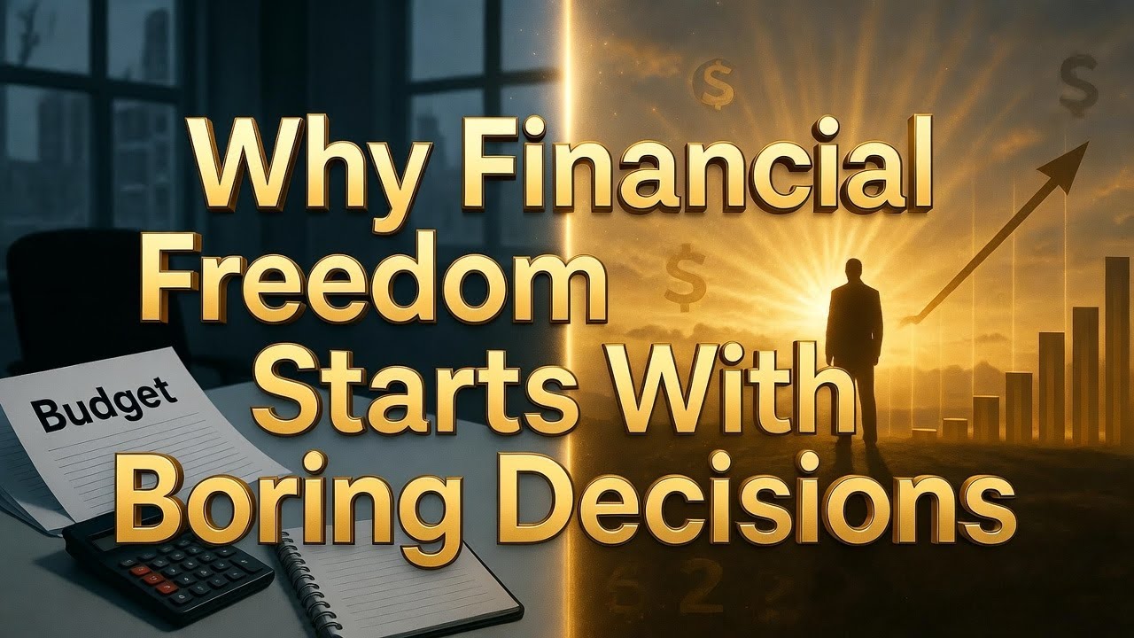 Why Financial Freedom Starts With Boring Decisions - YouTube