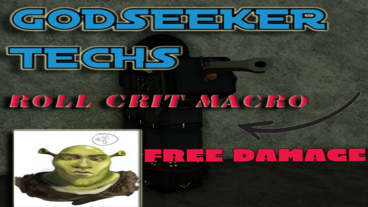 2 GODSEEKER TECHS TO GET FREE DAMAGE (CRIT ROLL MACRO) | Deepwoken ...