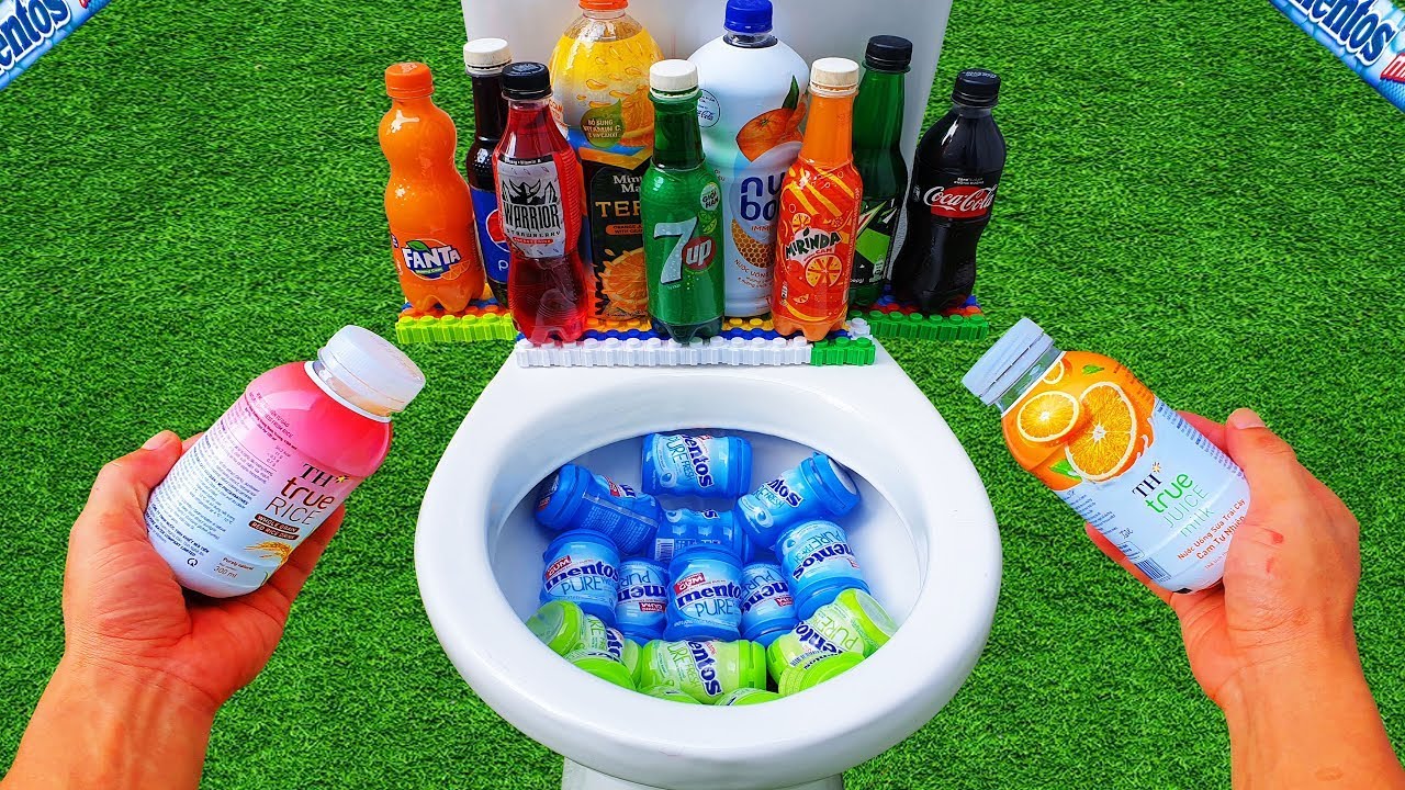 TH True Rice & Juice Vs Mentos and Fanta, Mirinda, Coca Cola, Teppy ...