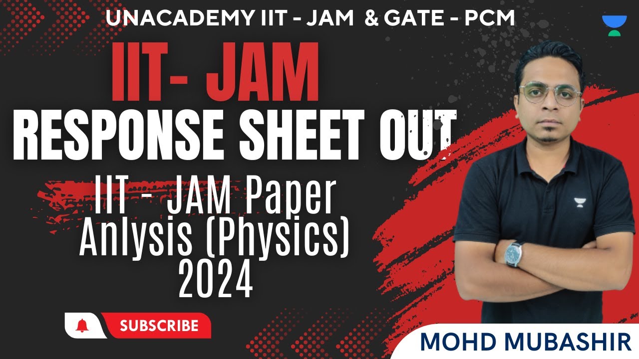 IIT - JAM Response Sheet Out | IIT - JAM Paper Analysis (Physics ...