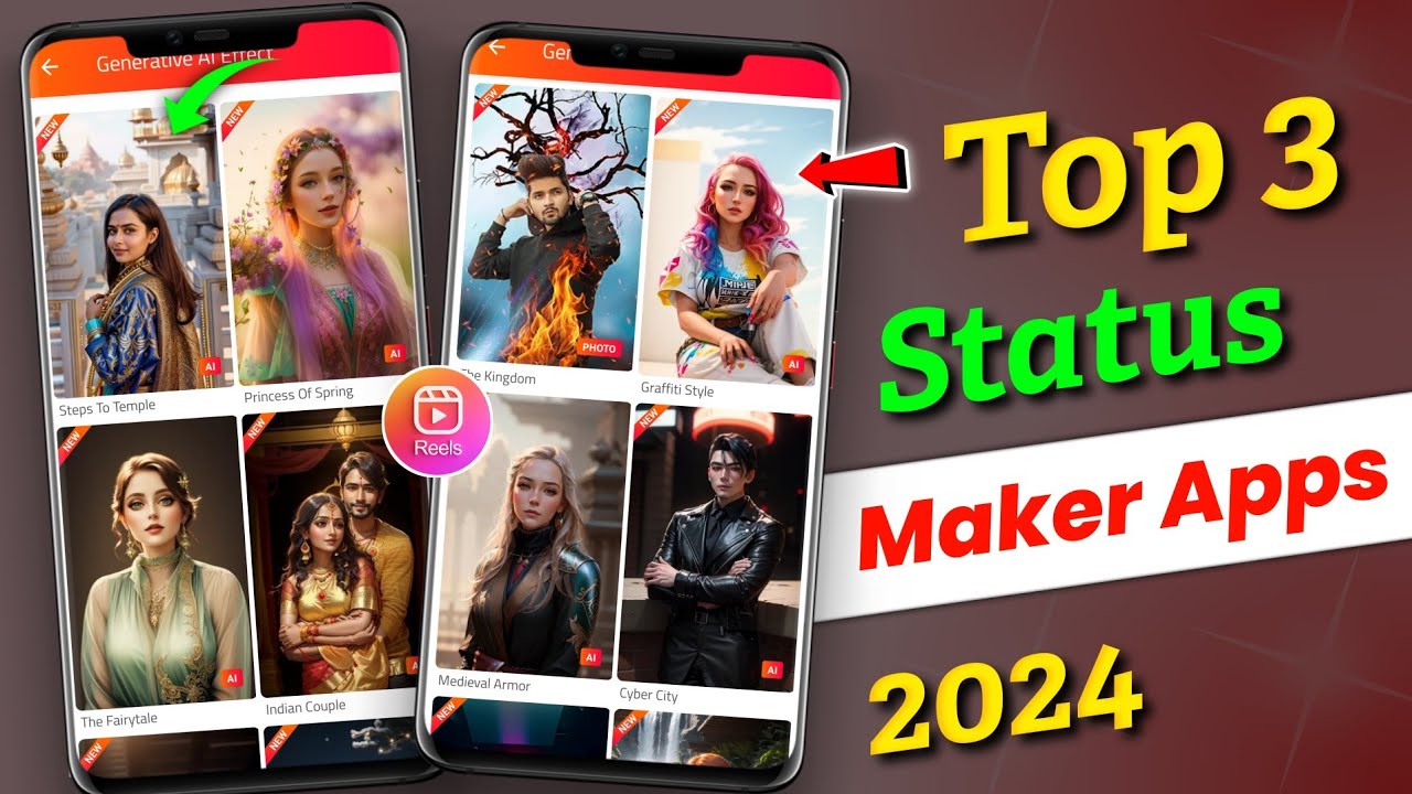 Top 3 status maker apps 2024 | top 3 whatsapp status maker apps 2024 ...