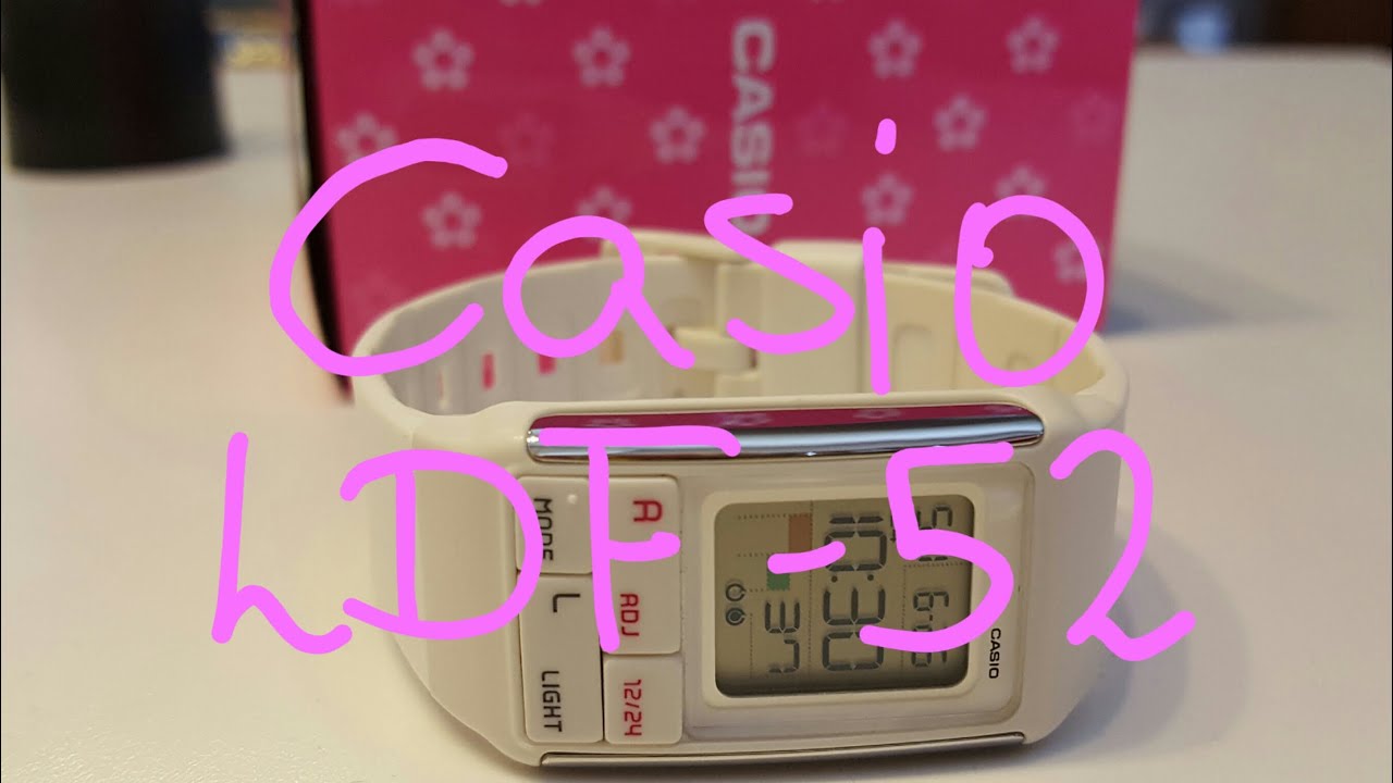 Casio LDF-52 Digital Watch Overview - YouTube