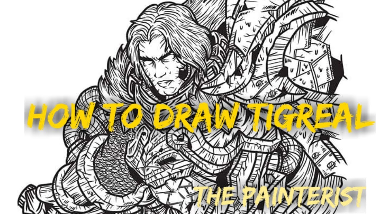 HOW TO DRAW TIGREAL ON MOBILE LEGENDS - YouTube