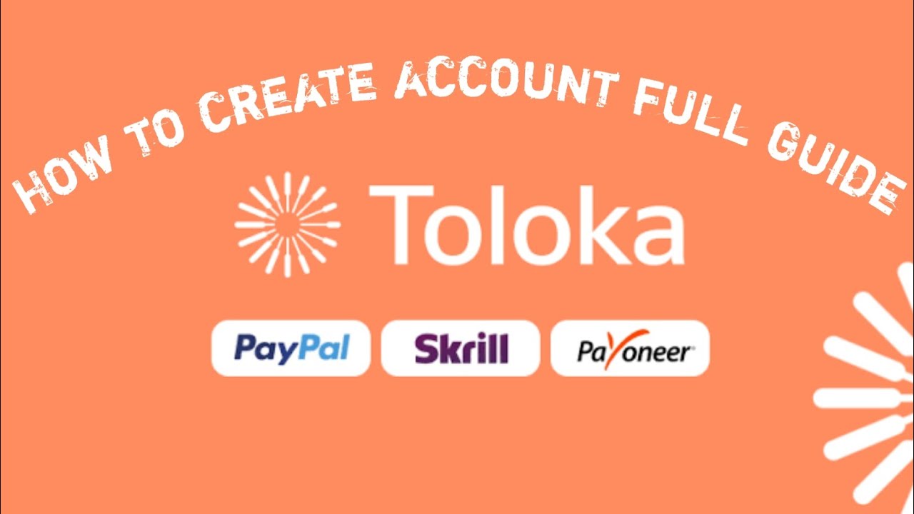 How to create a new account on Toloka | Toloka account creation ...