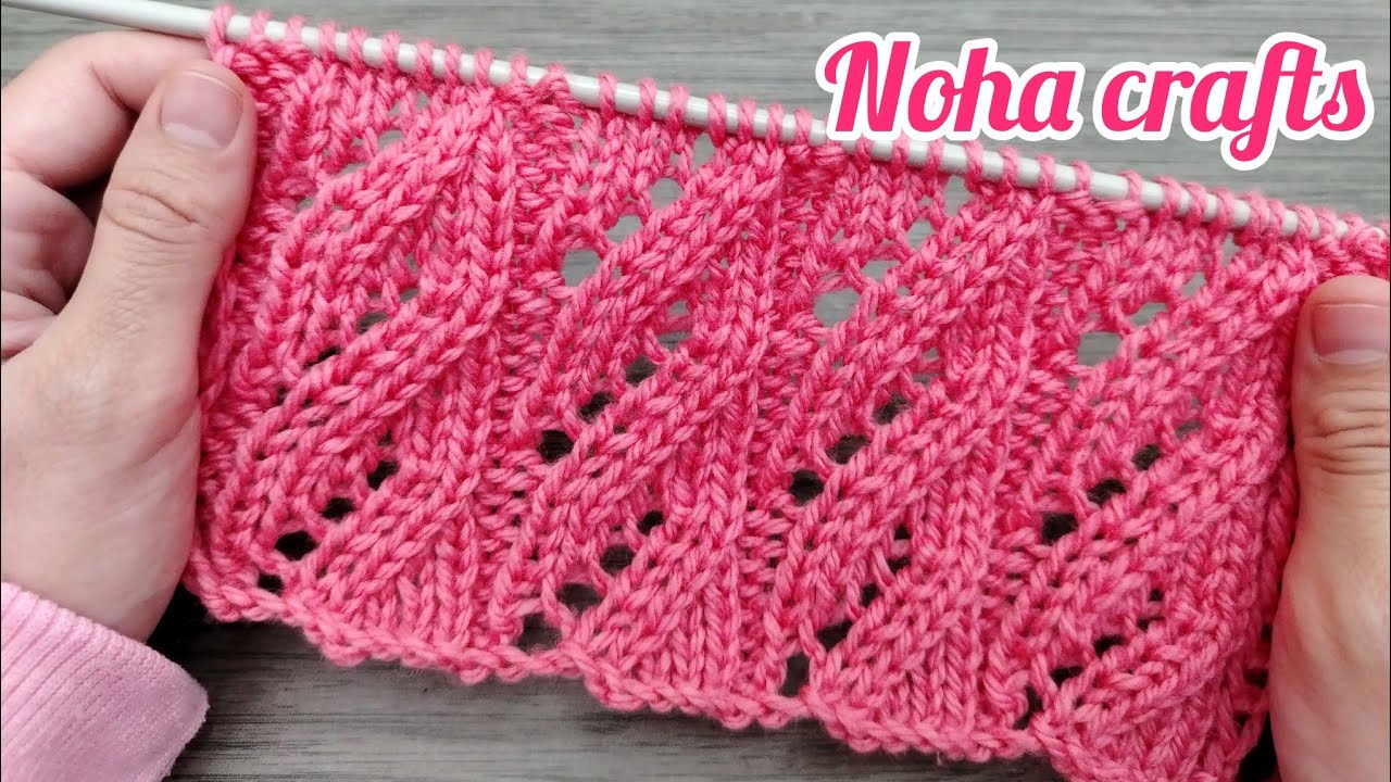 Knitting for beginners easy stitch pattern design - YouTube