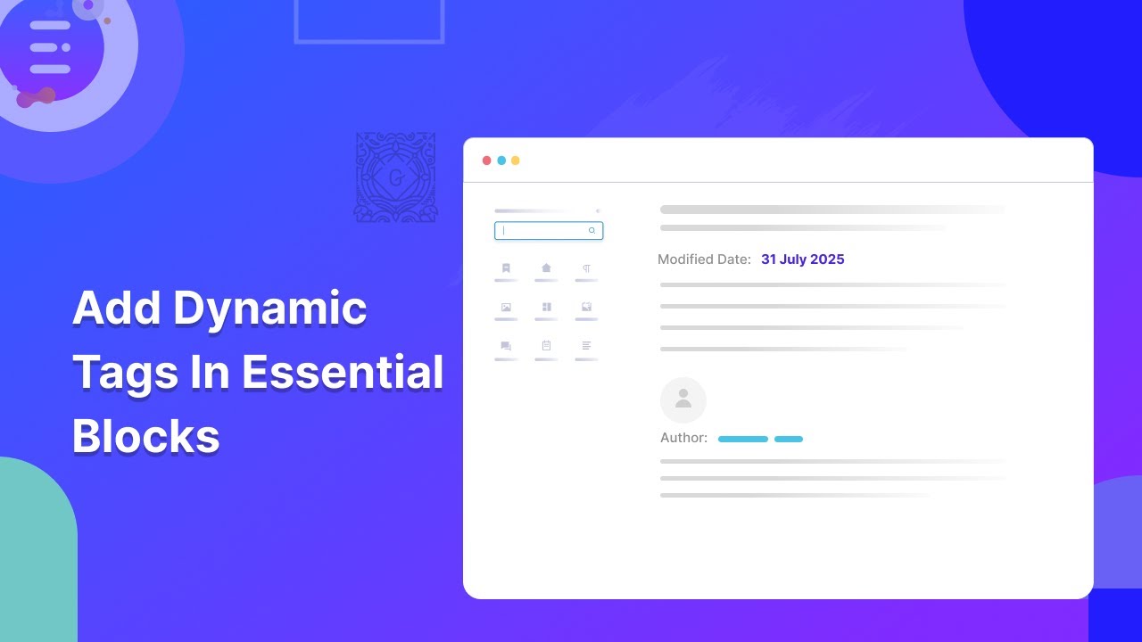 How To Add Dynamic Tags Support In Essential Blocks - YouTube