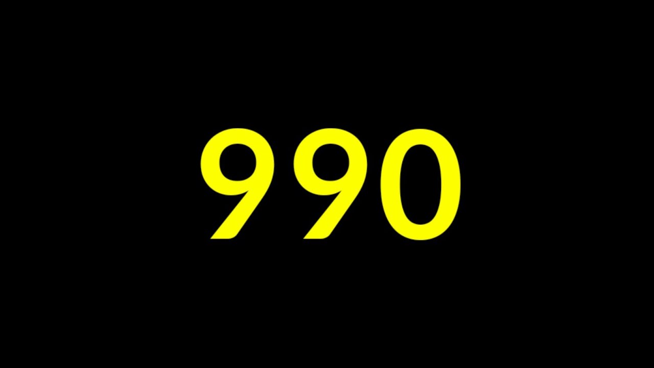 990 Seconds Countdown Timer With Sound Effect - YouTube