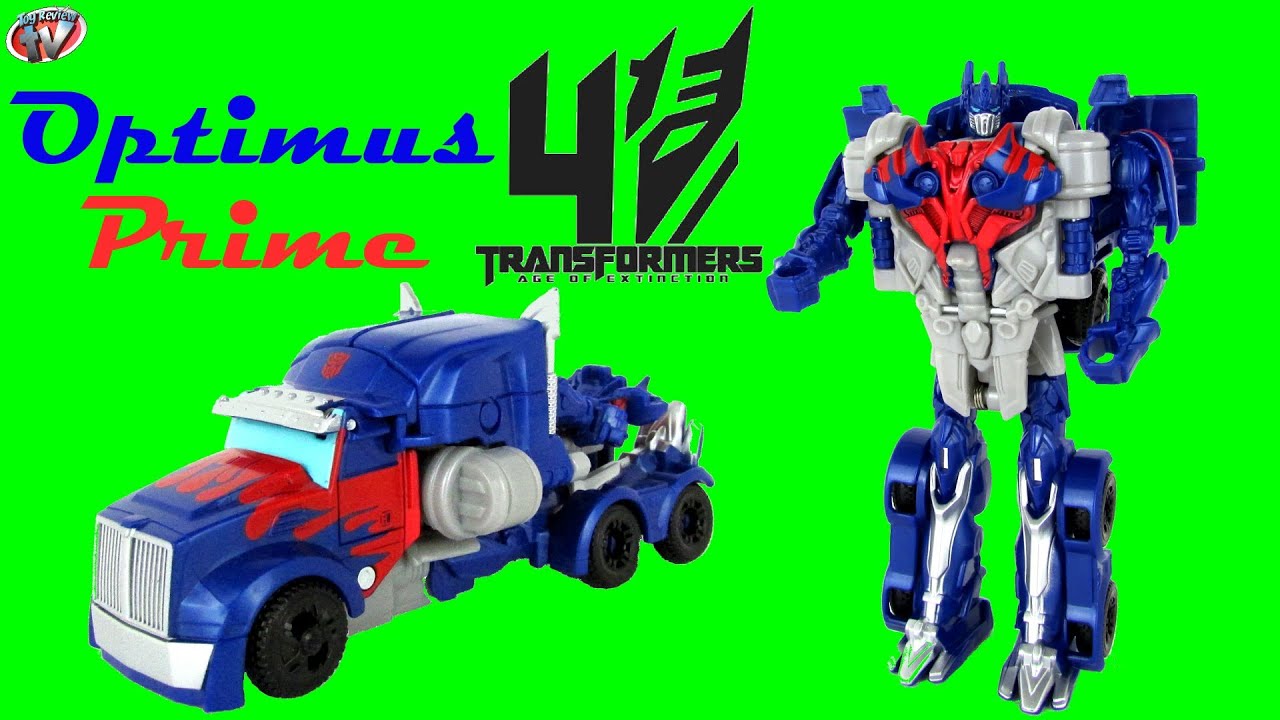 Transformers 4 Age Of Extinction: Optimus Prime One Step Changer Toy ...