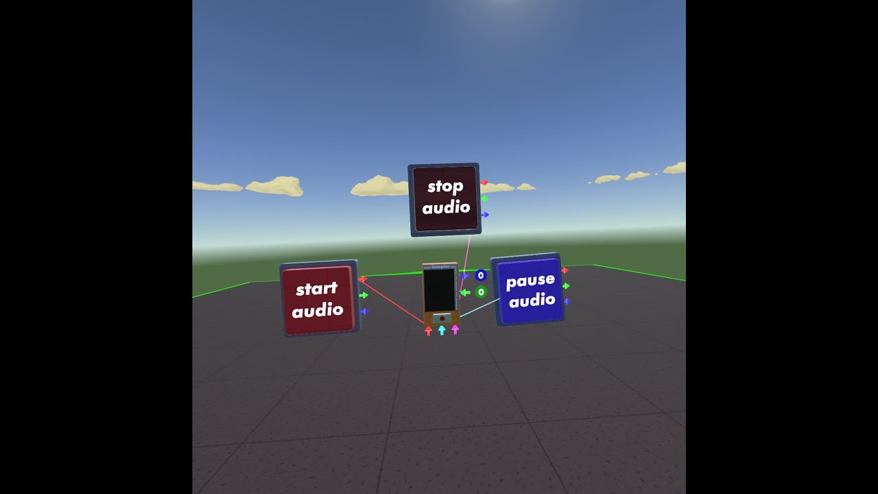 how to hook a button up to a sample audio in rec room - YouTube