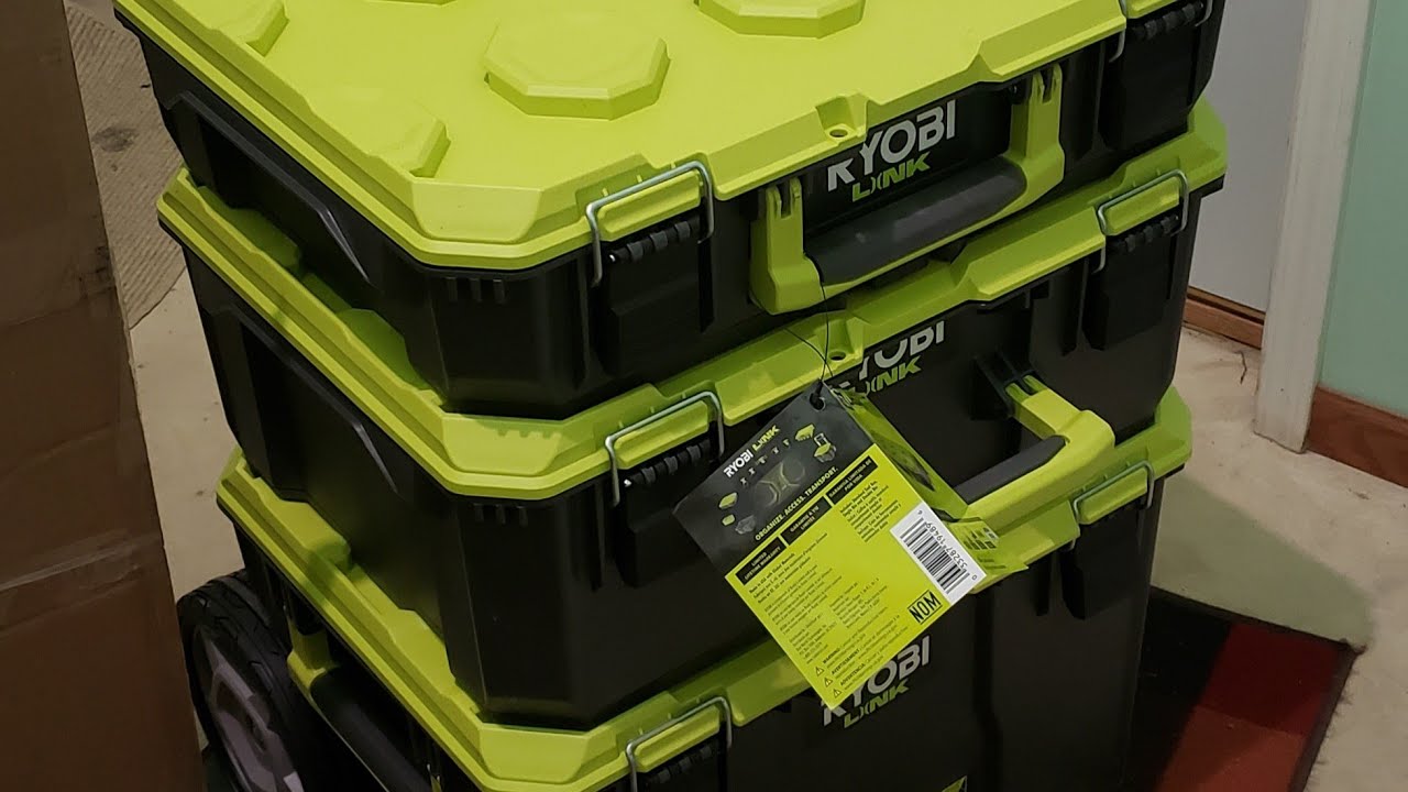 Unboxing and Review of Ryobi LINK Modular Tool Boxes. - YouTube