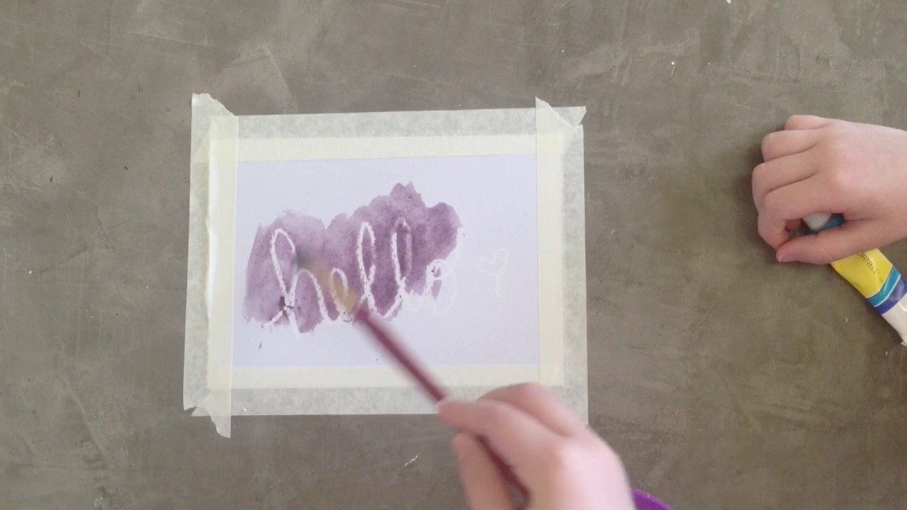 Kids Magic Watercolor Craft - YouTube