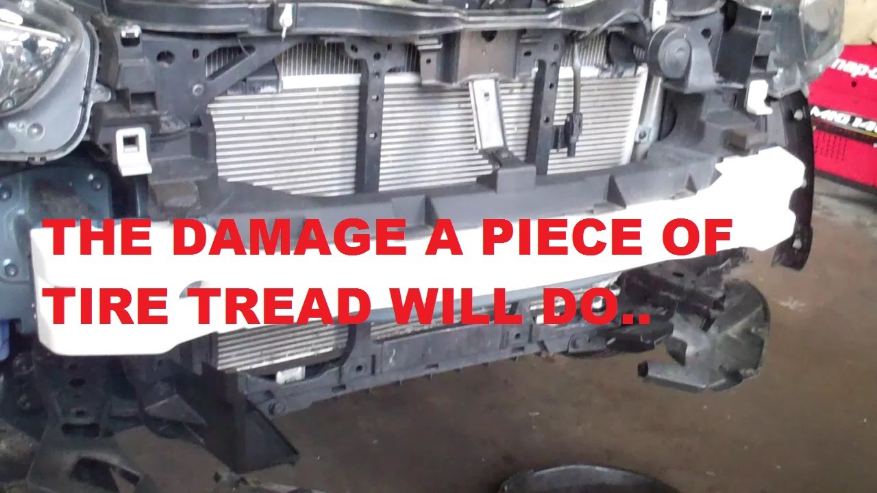 Tire Tread Damage - YouTube