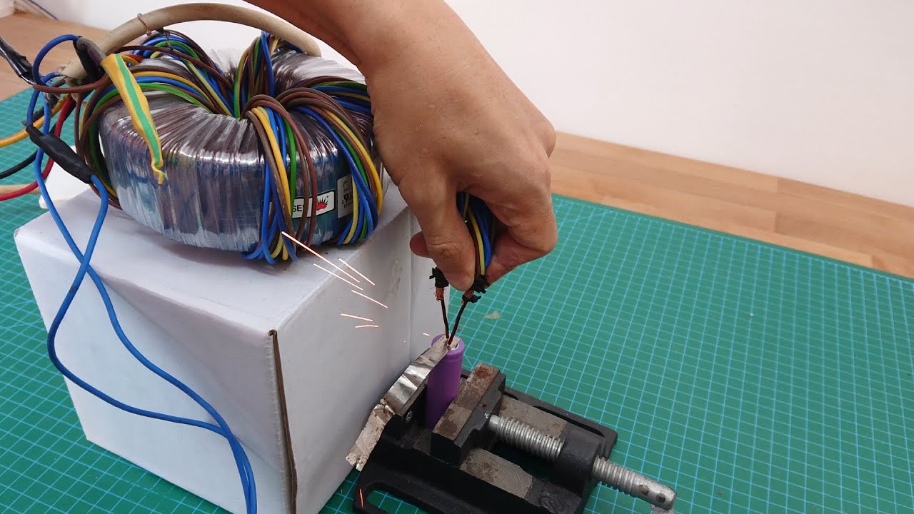 How to make a spot welder from a toroidal transformer - YouTube