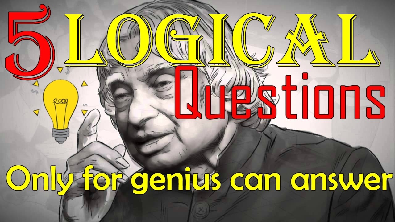 5 logical Questions Only for Genius ! - are you genius? - YouTube