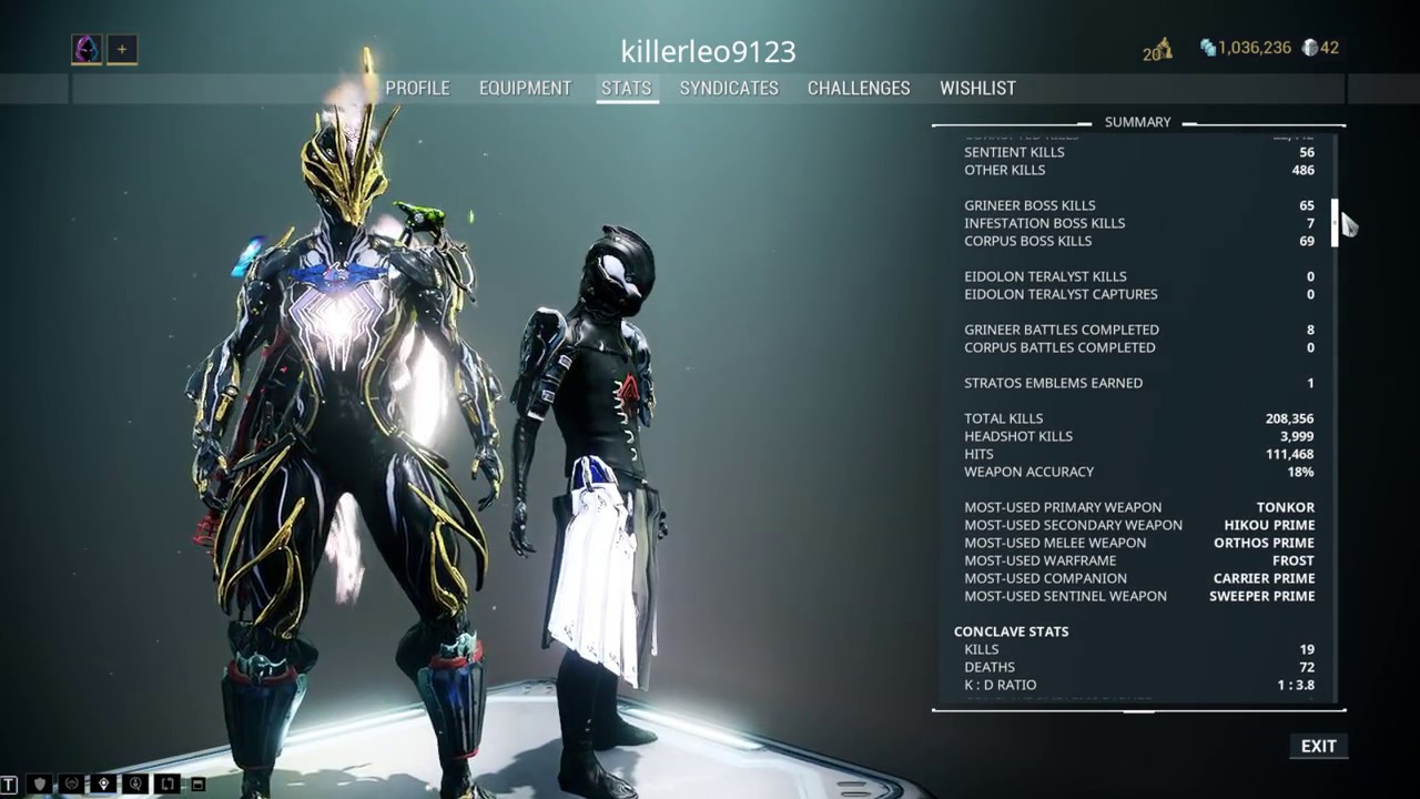 Warframe account - YouTube