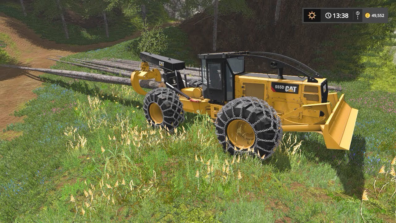 Pulling logs with skidder | The Interior | Farming Simulator 2017 ...