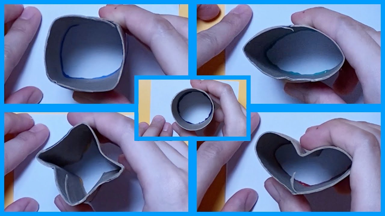 Paper Roll Shape Stamps - YouTube