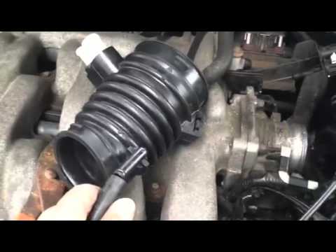 How to replace Air Intake Boot 2000 mazda mpv, diy - YouTube