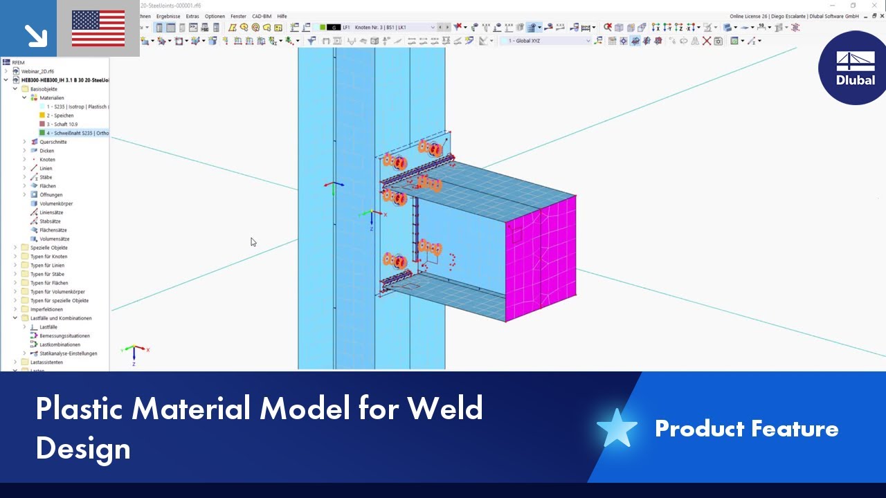 Plastic Material Model for Weld Design - YouTube