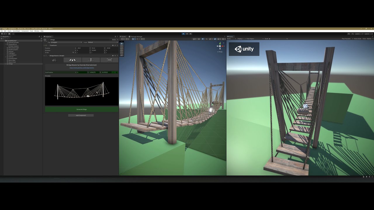 Bridge Master - Unity Asset - Work in progress - YouTube