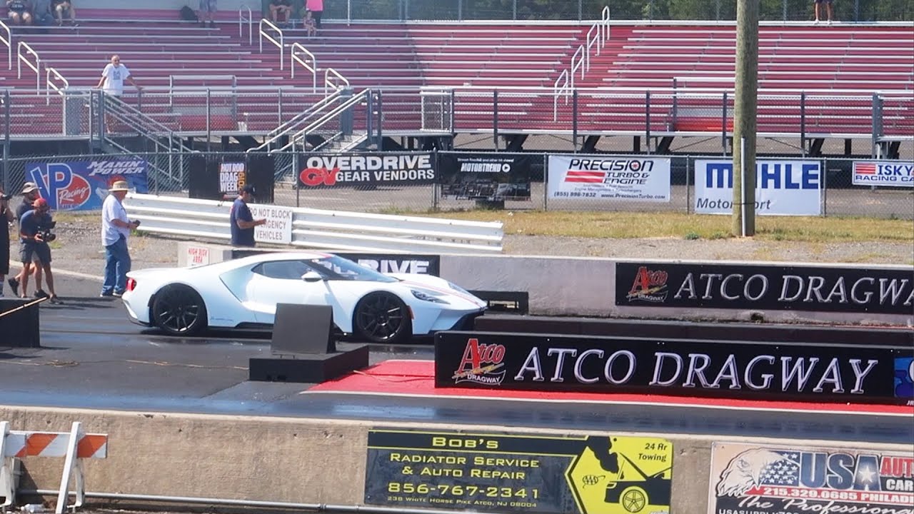 Drag Racing a $2 Million Ford GT (Fastest Ford GT 1/4 MILE) | Atco ...