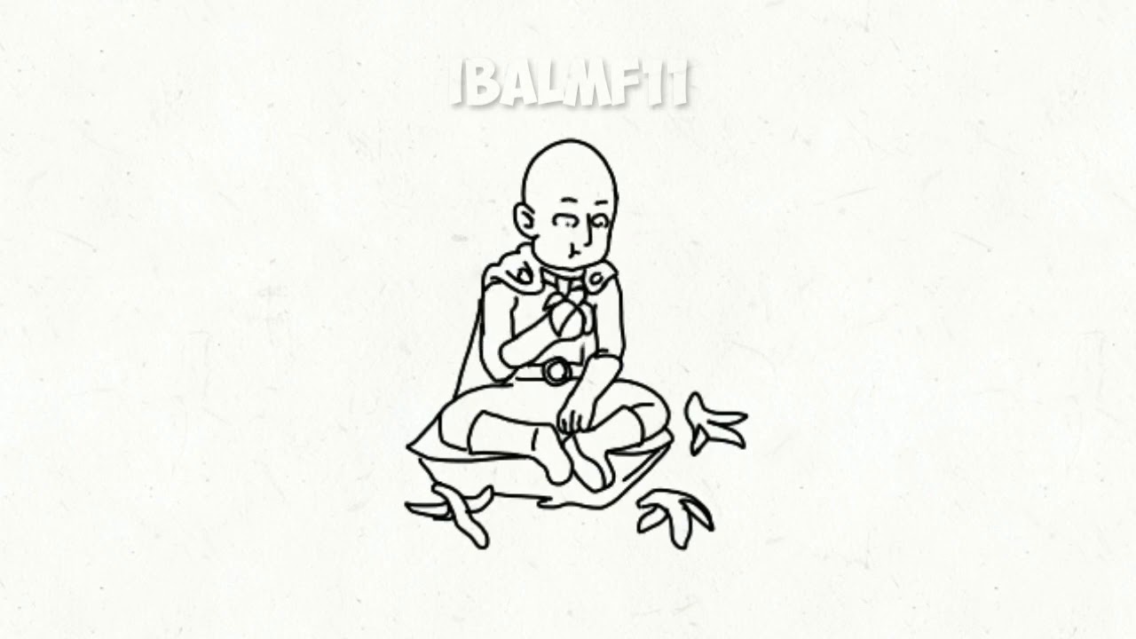 Saitama eat banana animation flipaclip - YouTube