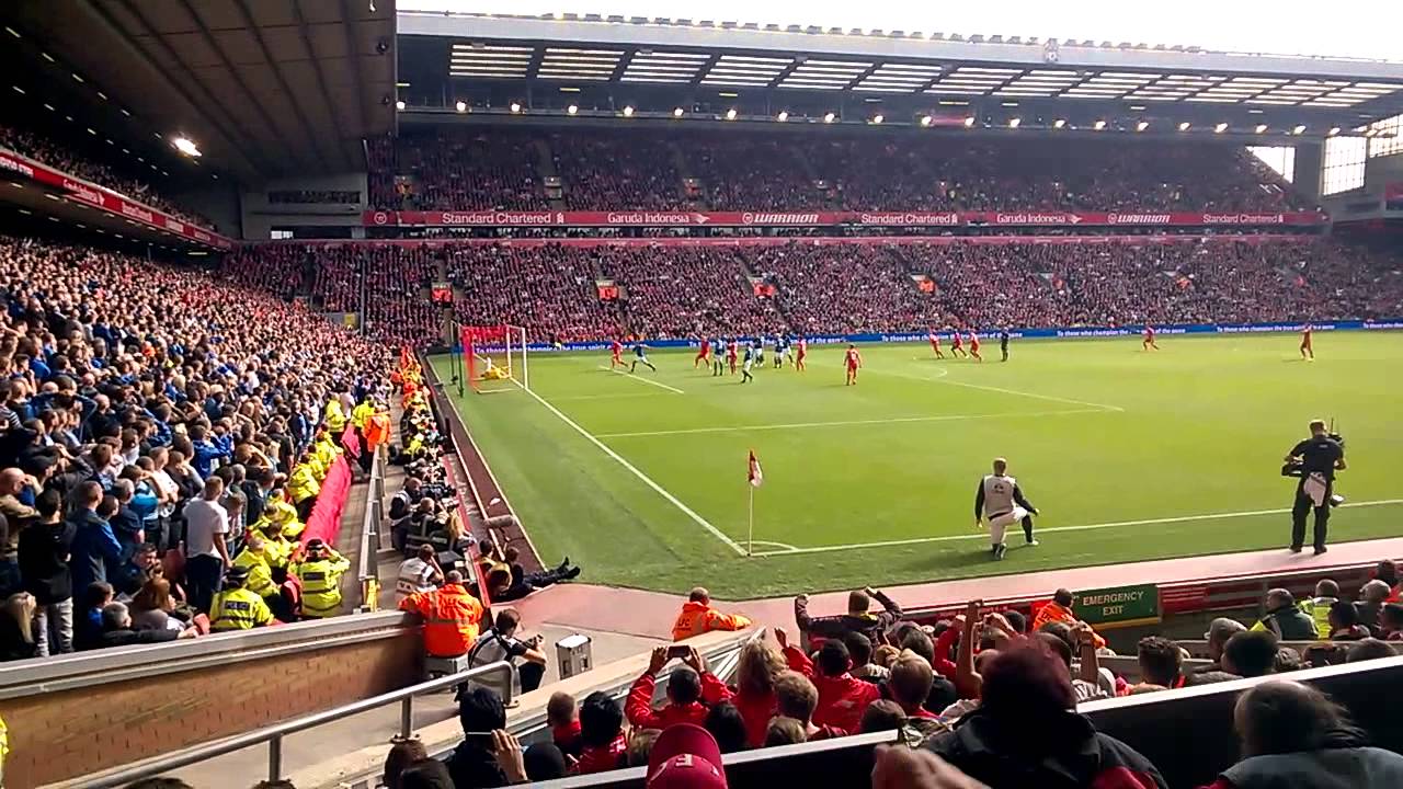Steven Gerrard free kick vs everton 27/09/2014 - YouTube