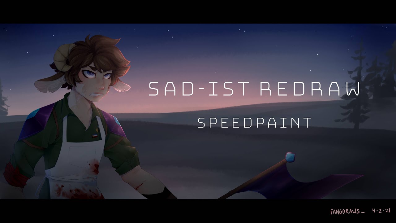 HOG HUNT: SAD-IST SCREENSHOT REDRAW [ speedpaint ] - YouTube