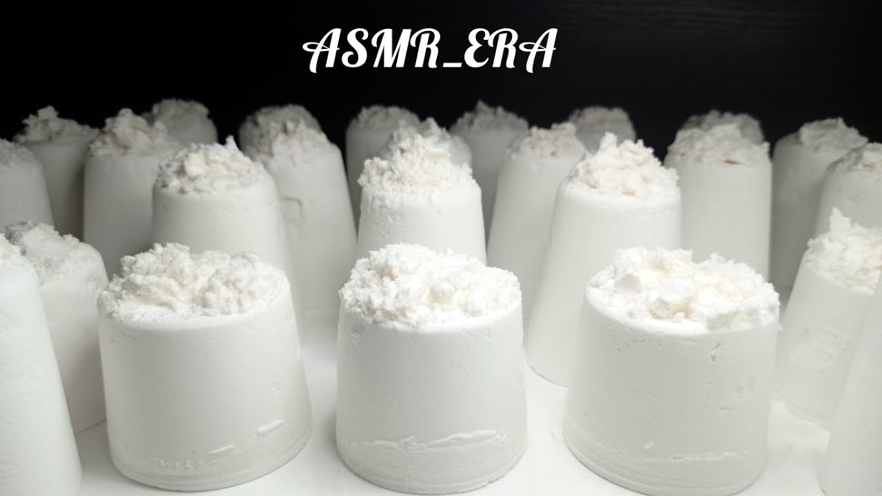 Asmr - crunchy baking soda + faster version - YouTube