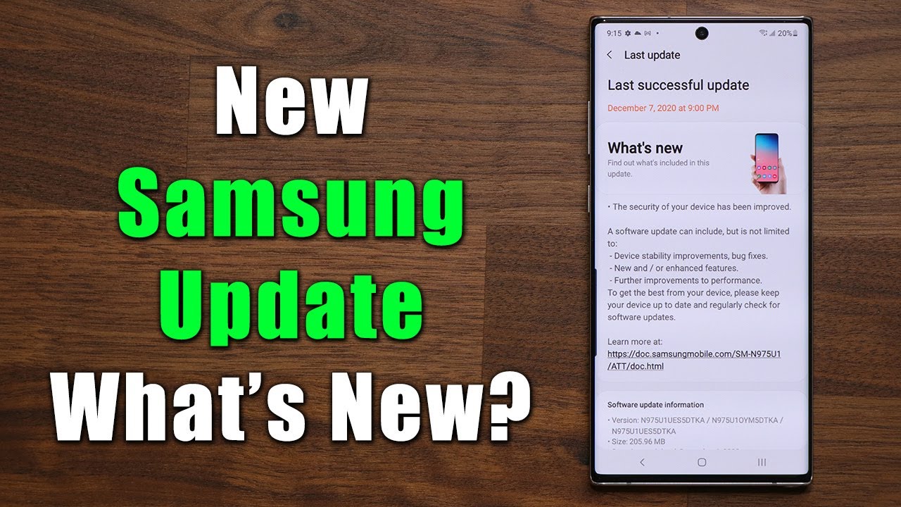 NEW Software Update For All Samsung Smartphones! - What's New? (ONE UI ...